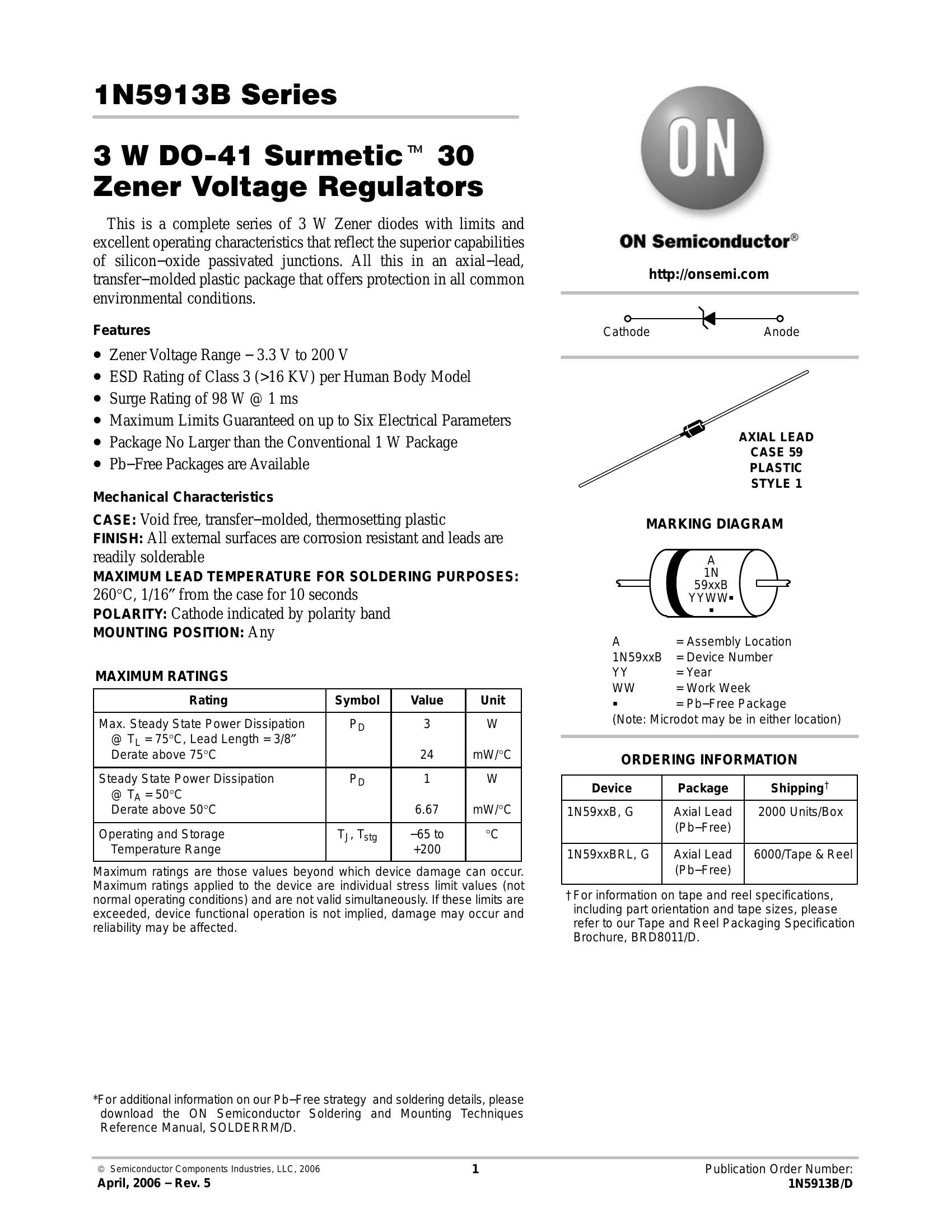 Diode Zener Datasheet