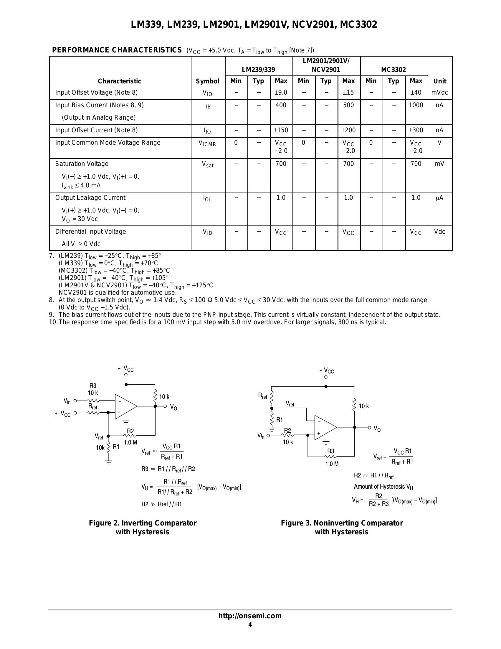 LM339DG Datasheet Pinout Application Note ON Semiconductor, 42% OFF