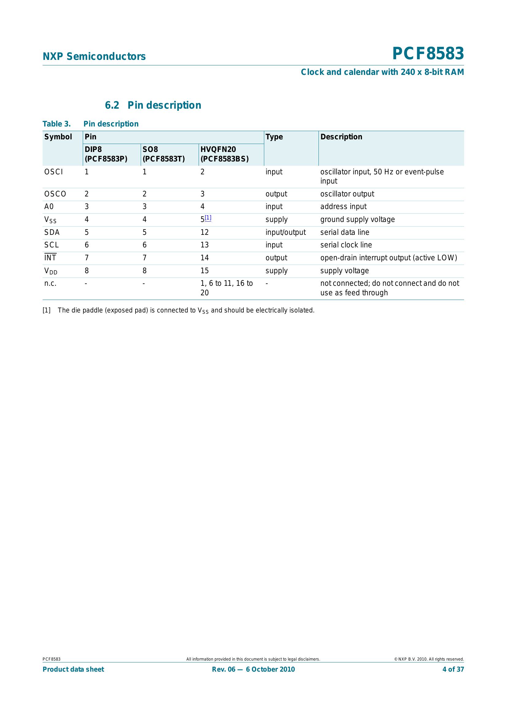 PCF8583T/5,512 User Reference Manual Guide NXP AiEMA, 58% OFF